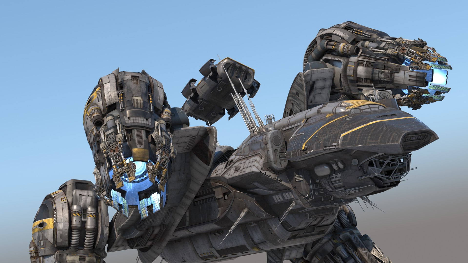 3D prometheus spaceship pro 2020 model - TurboSquid 1559690