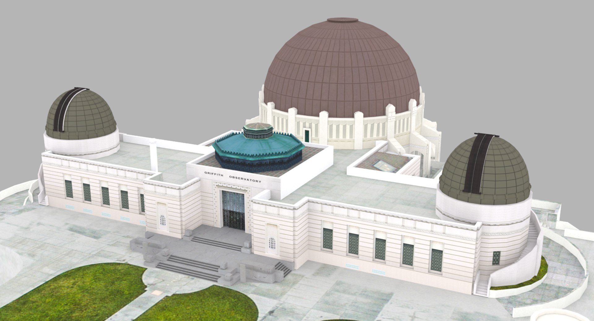 3d Griffith Observatory Model