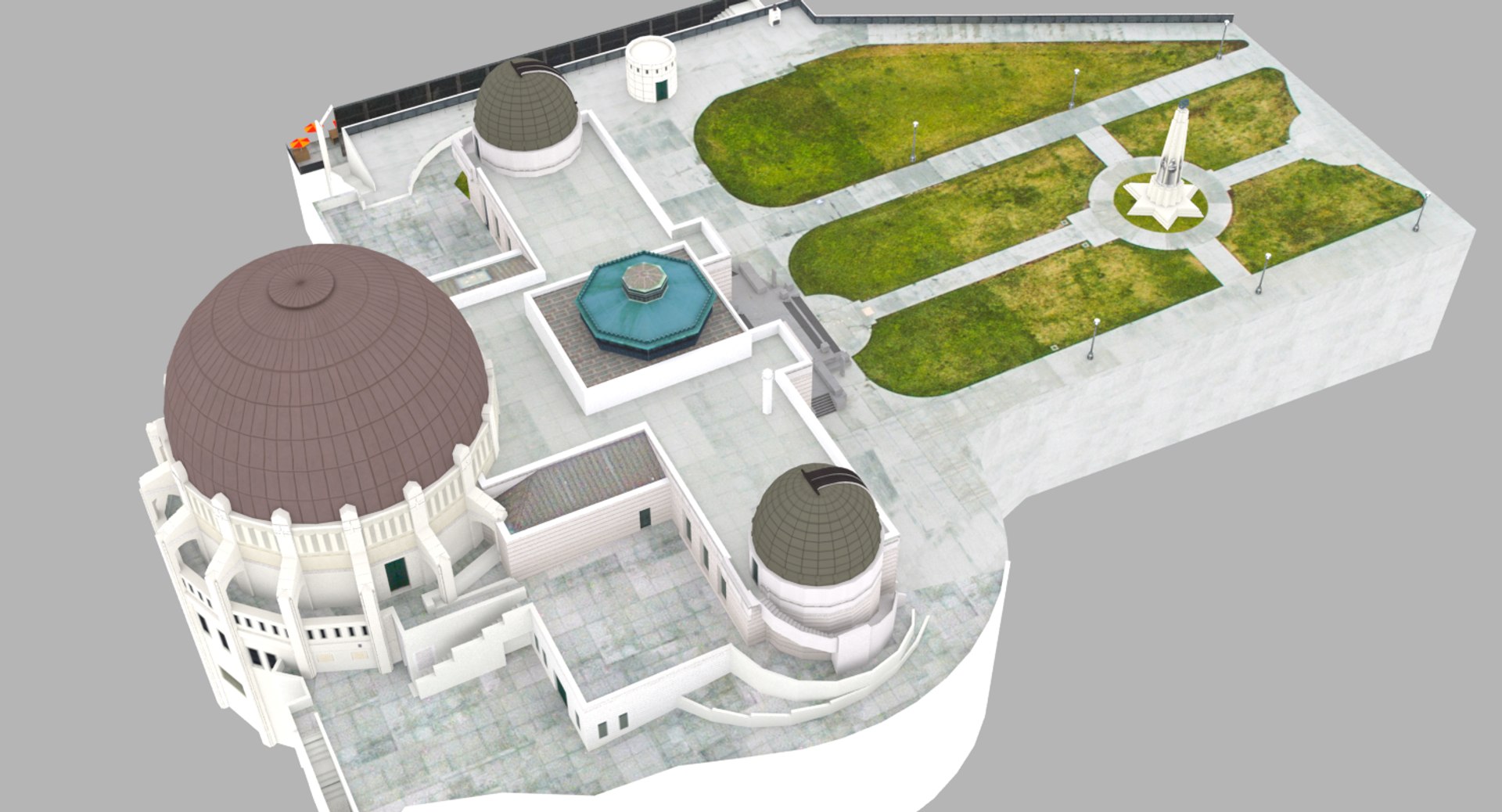 3d Griffith Observatory Model