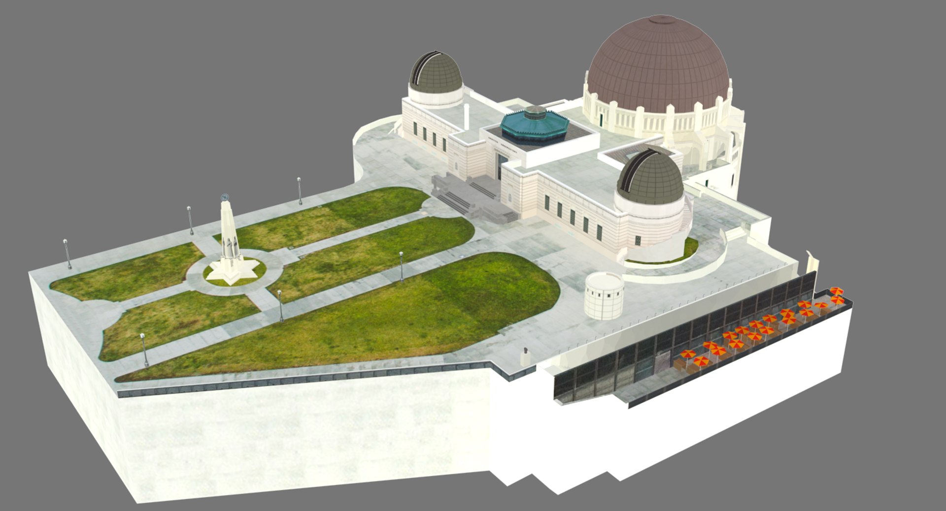 3d Griffith Observatory Model