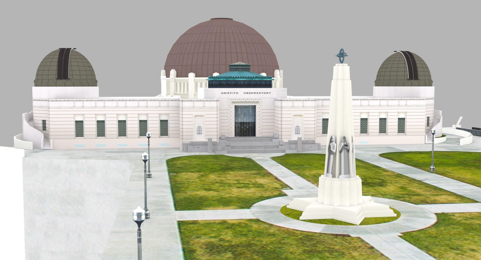 3d Griffith Observatory Model