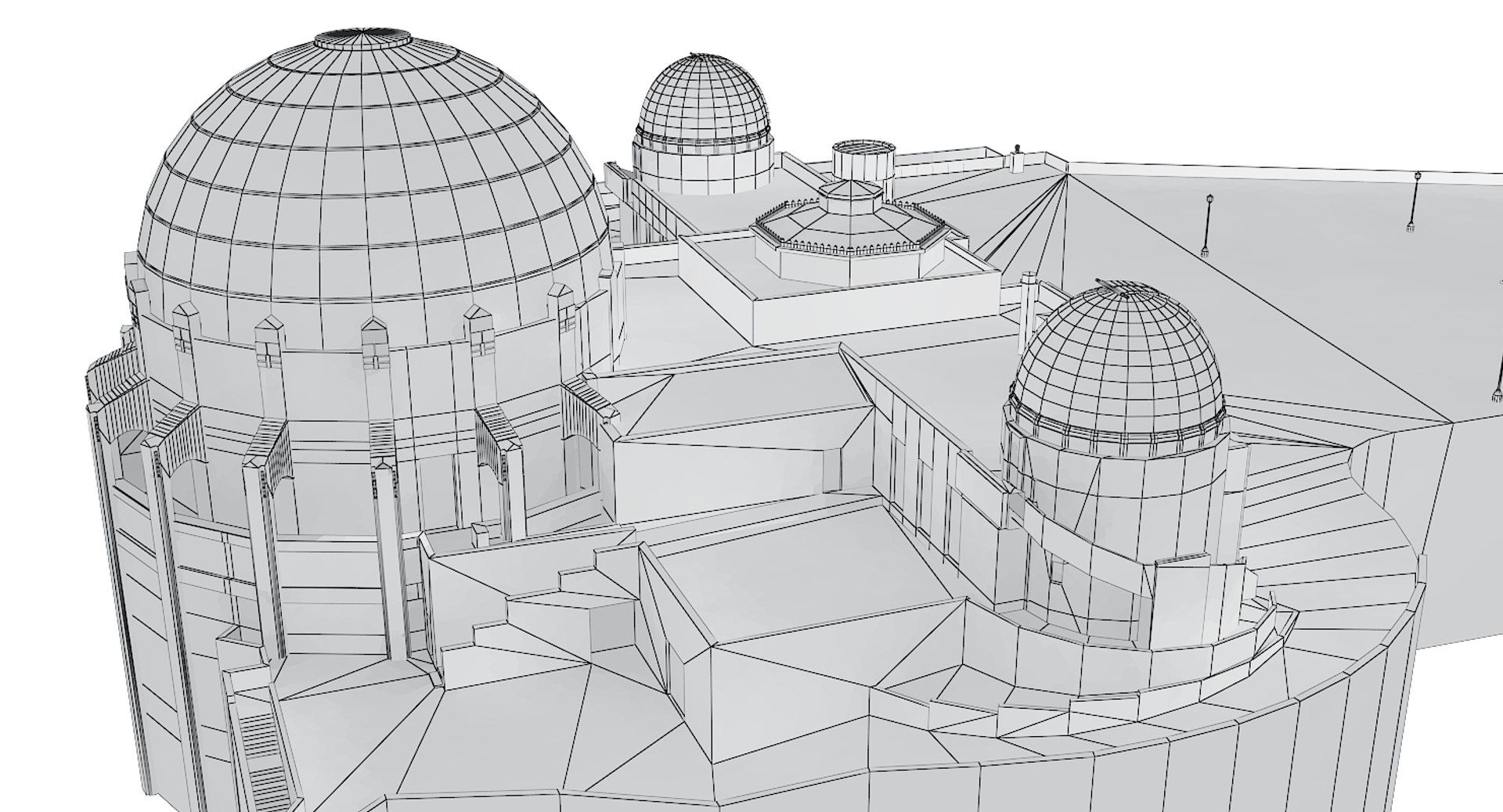 3d Griffith Observatory Model