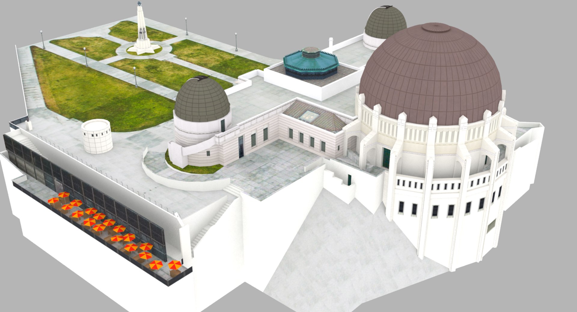 3d Griffith Observatory Model