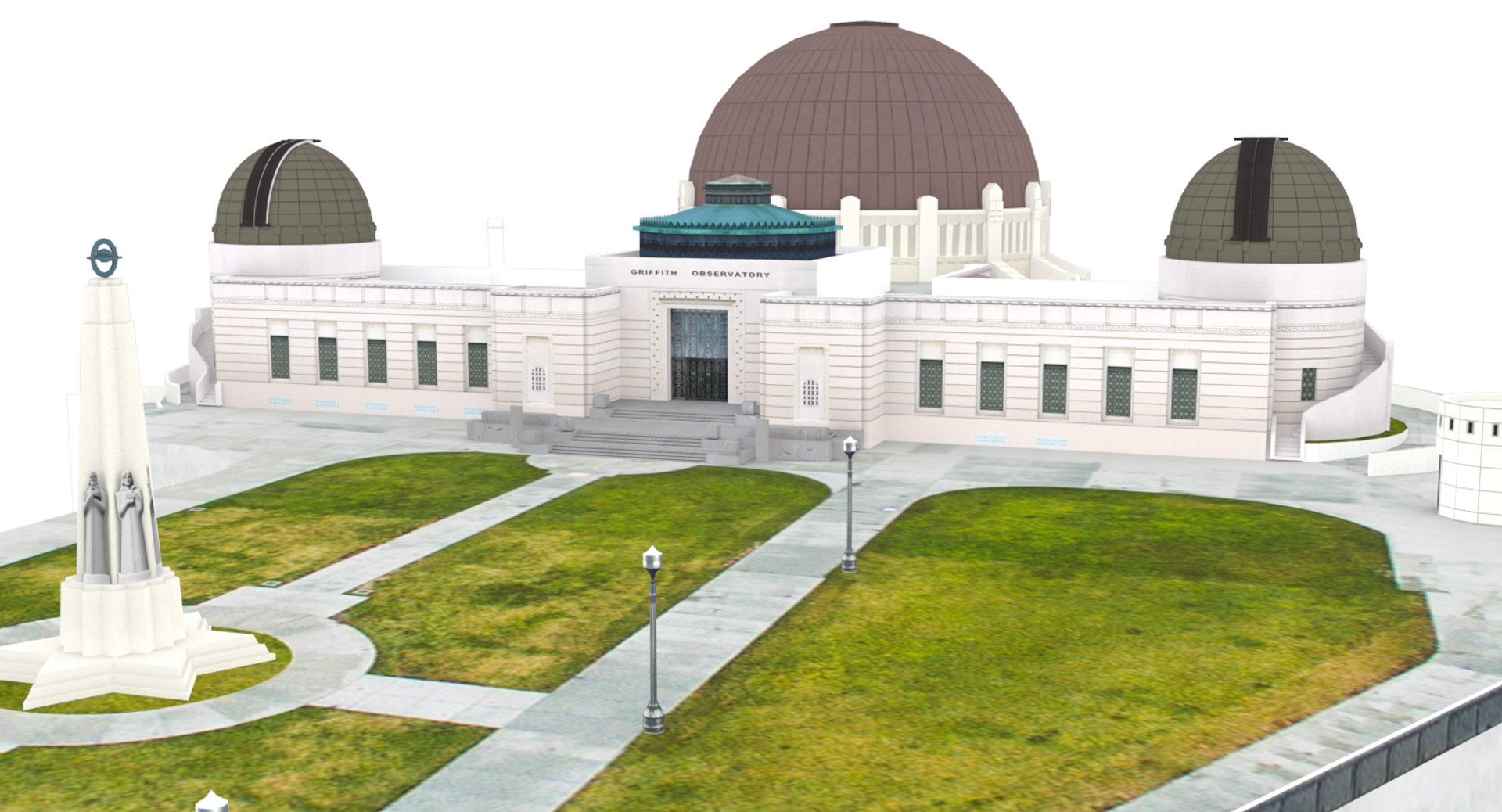 3d Griffith Observatory Model