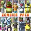 Cartoon Zombie Pack Unity Model - TurboSquid 1492898