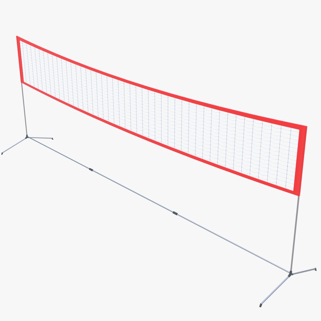 Badminton Net - Red 3D model - TurboSquid 1907268