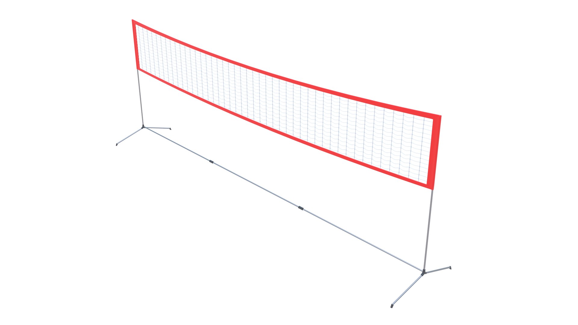 Badminton Net - Red 3D Model - TurboSquid 1907268