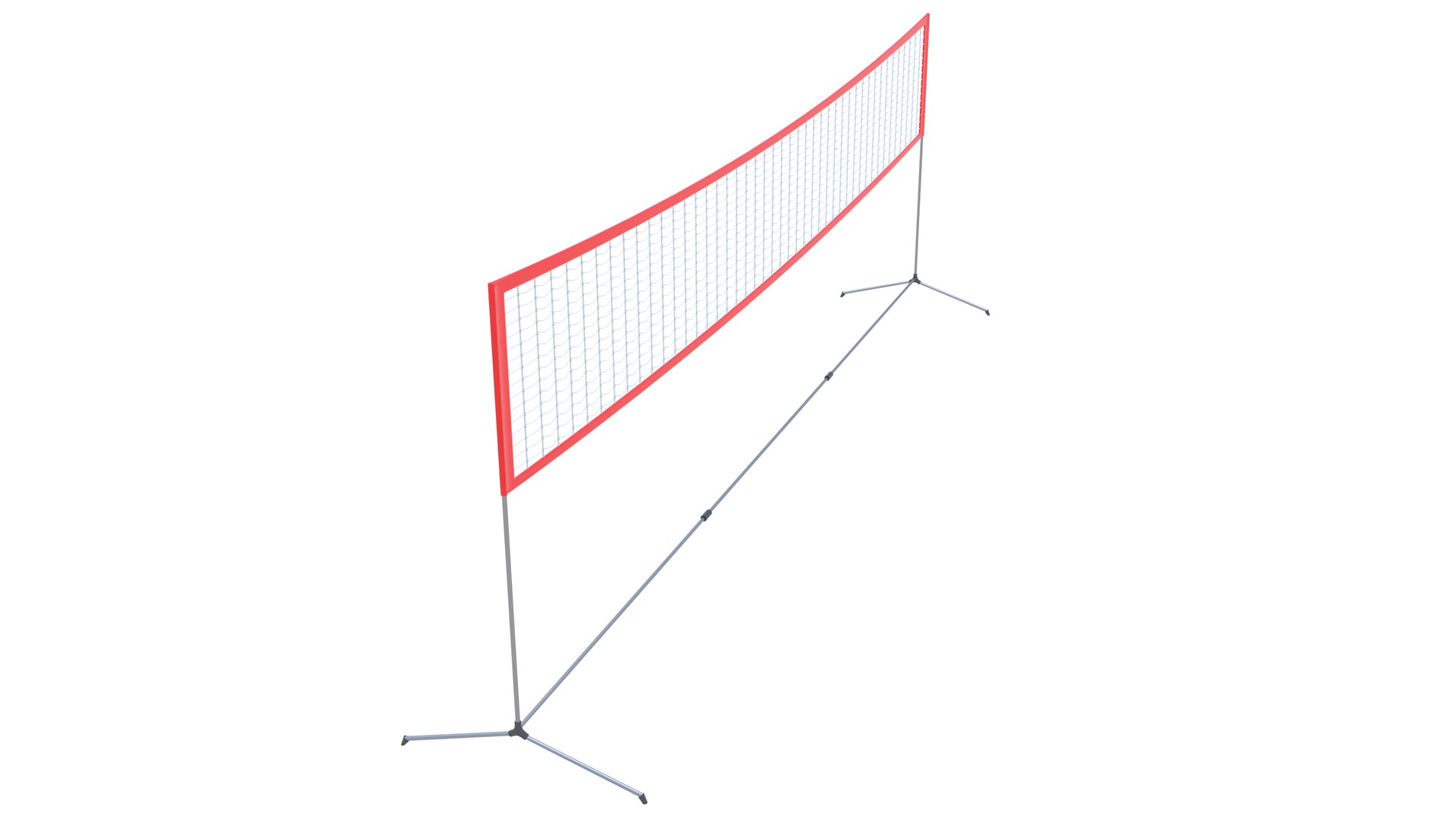 Badminton Net - Red 3D Model - TurboSquid 1907268