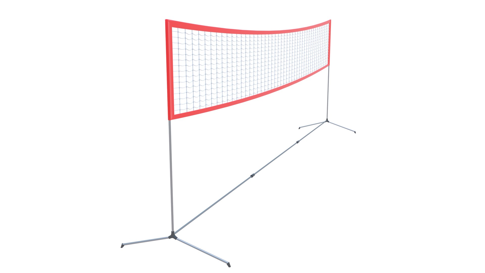 Badminton Net - Red 3D Model - TurboSquid 1907268