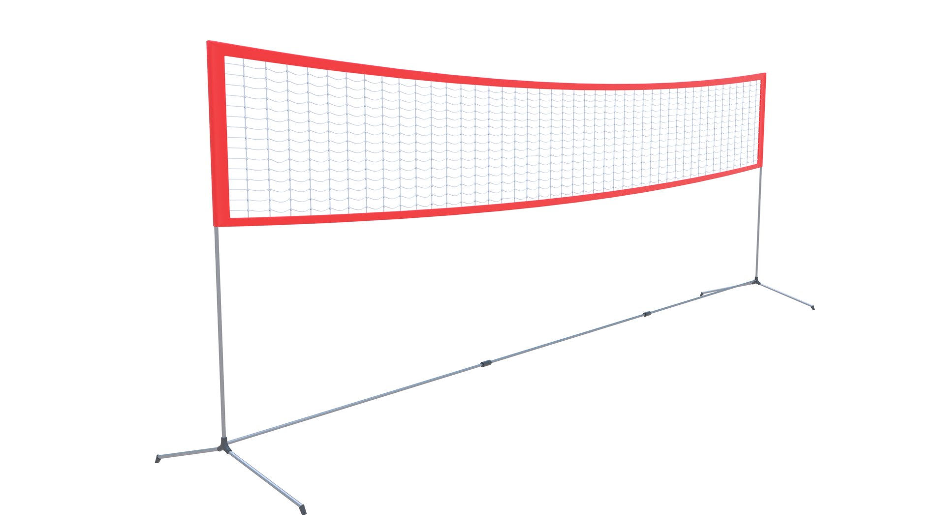 Badminton Net - Red 3D Model - TurboSquid 1907268