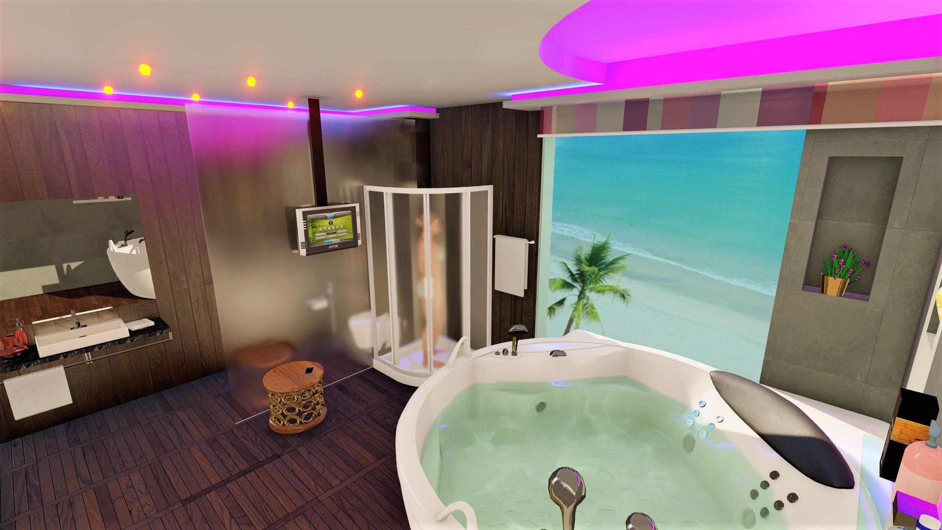 Modern Bathroom 3D Model - TurboSquid 1967344