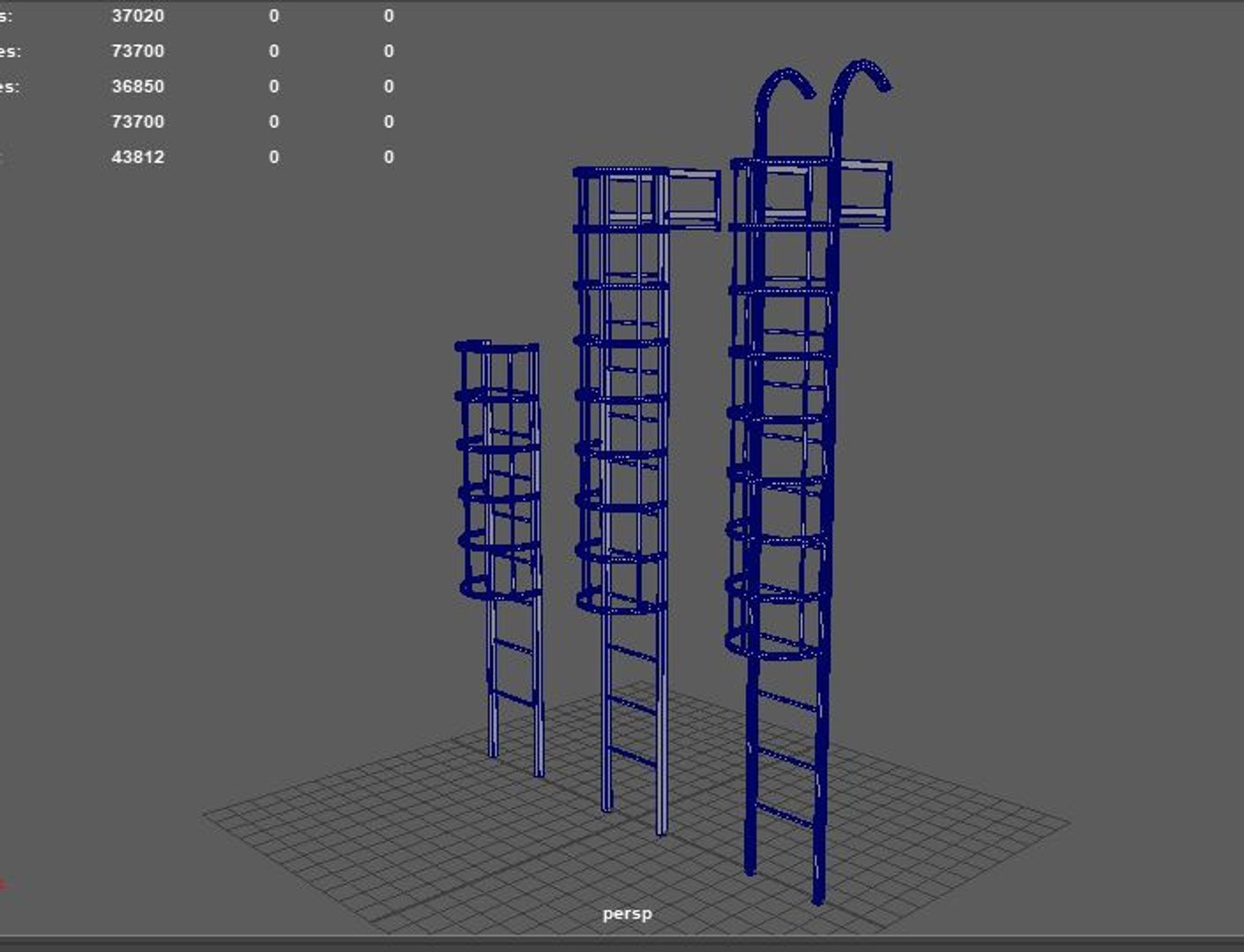 3D Fire Escapes 3D Model - TurboSquid 2337995