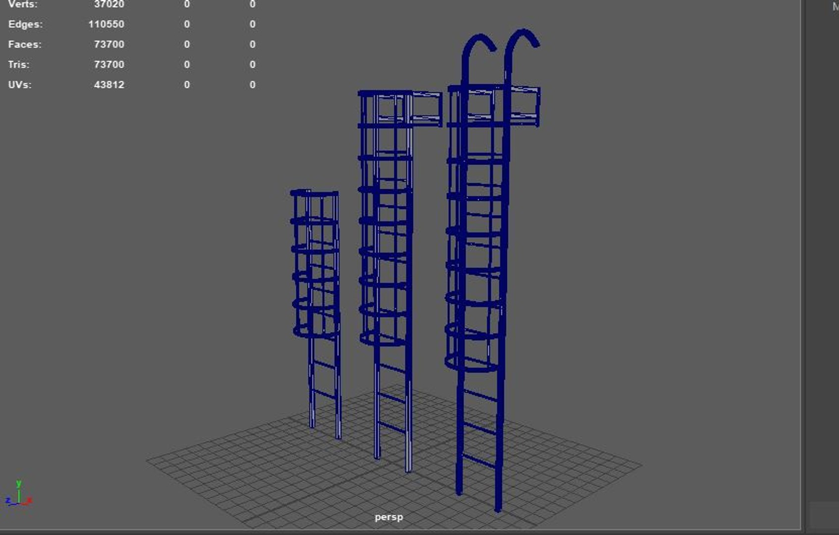 3D Fire Escapes 3D Model - TurboSquid 2337995