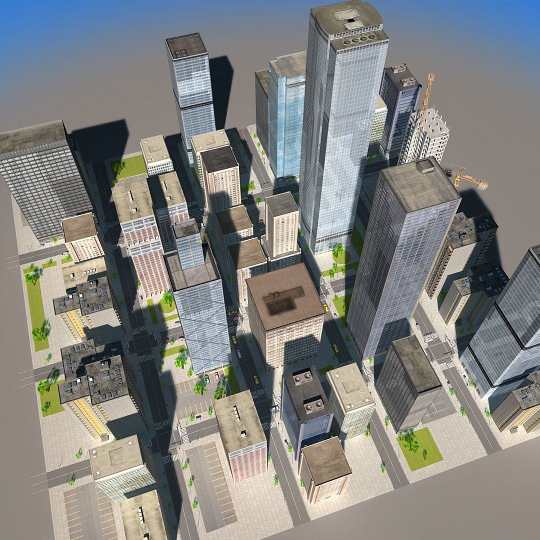 3d City Building Blocks 03 Model