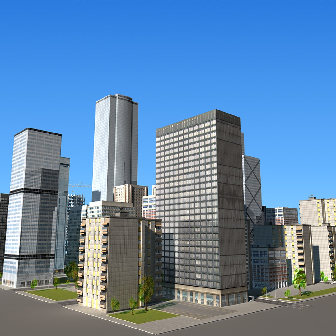 3d City Building Blocks 03 Model