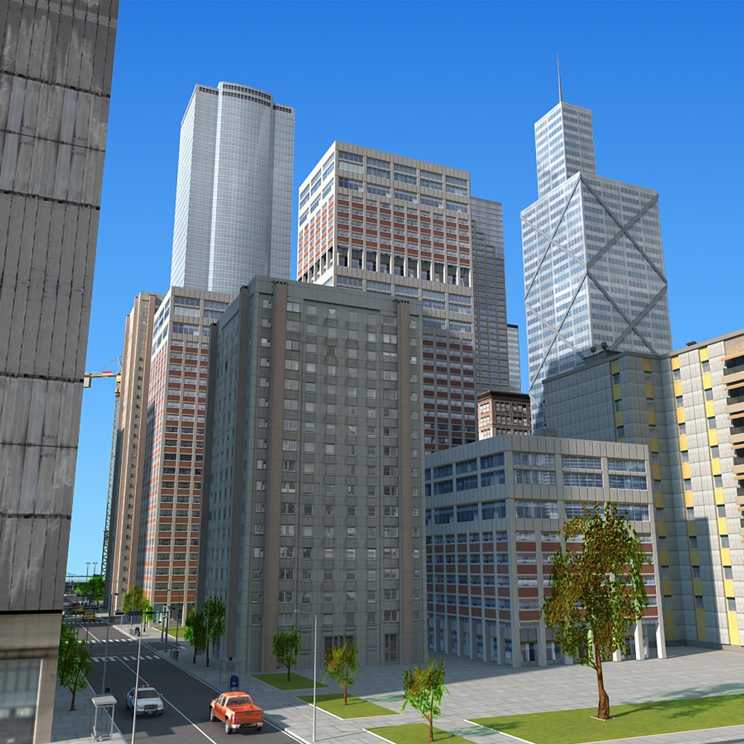 3d City Building Blocks 03 Model