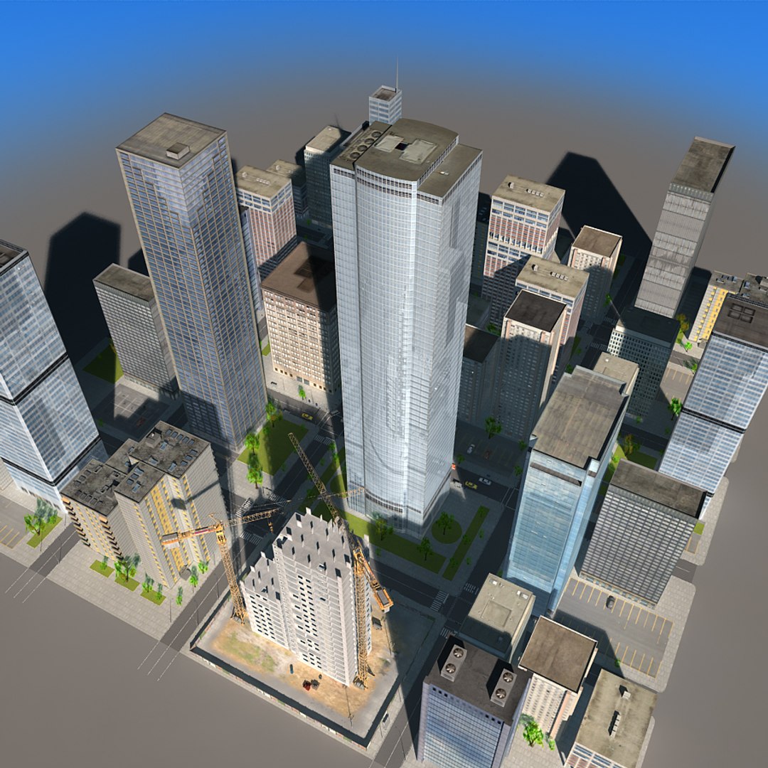 3d City Building Blocks 03 Model