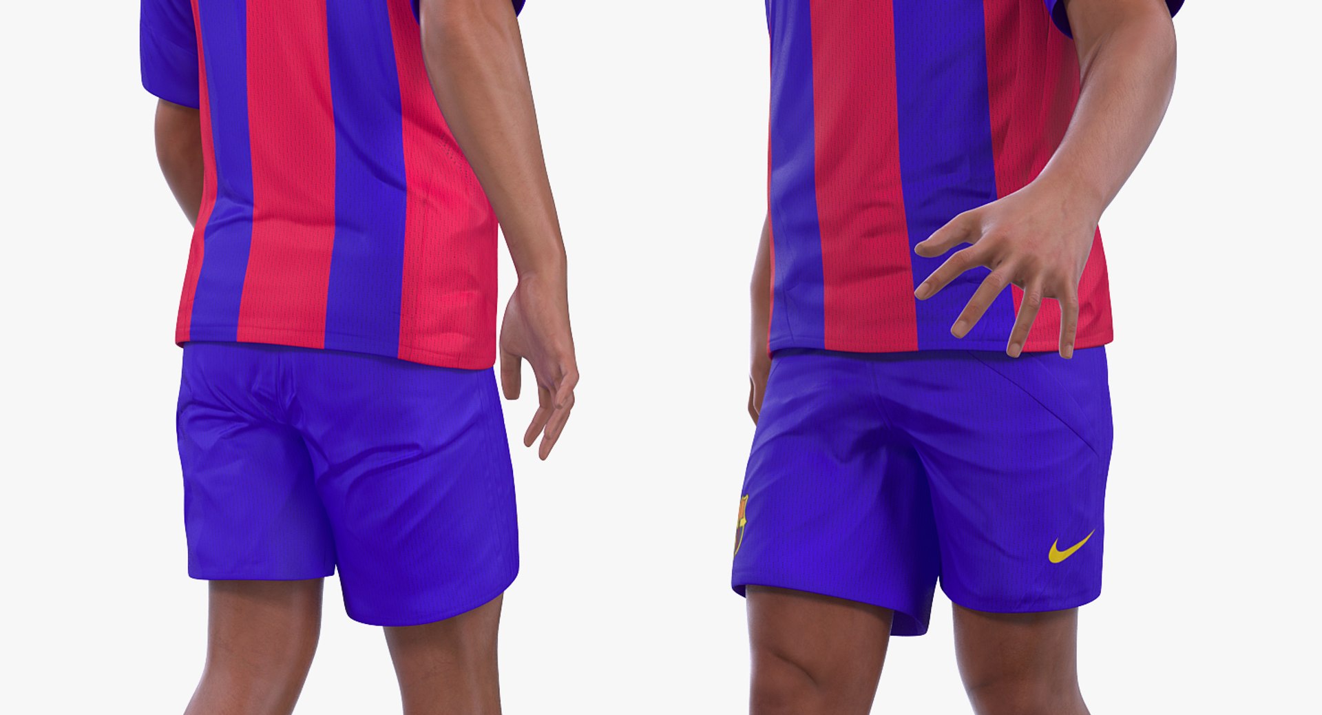 Soccer football player barcelona 3D model - TurboSquid 1313947