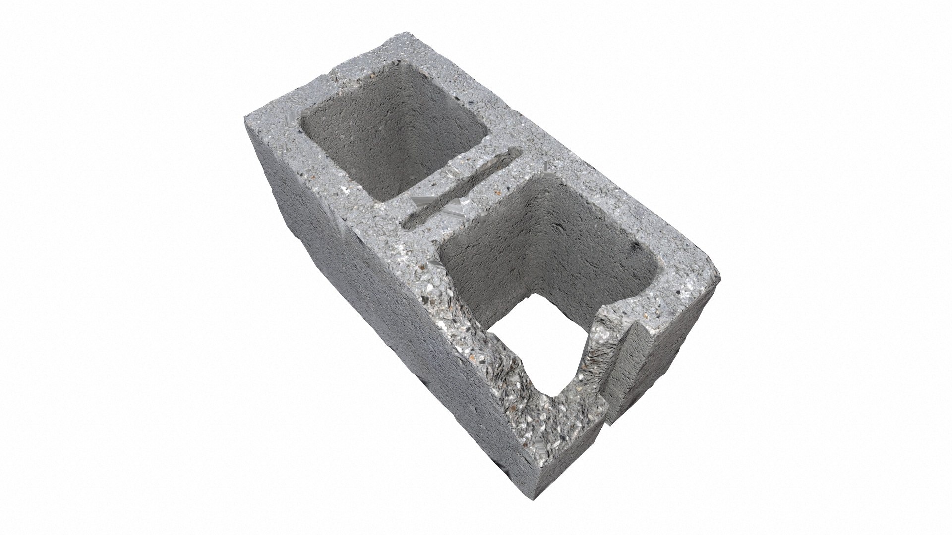 3D Concrete Brick Model - TurboSquid 2436469