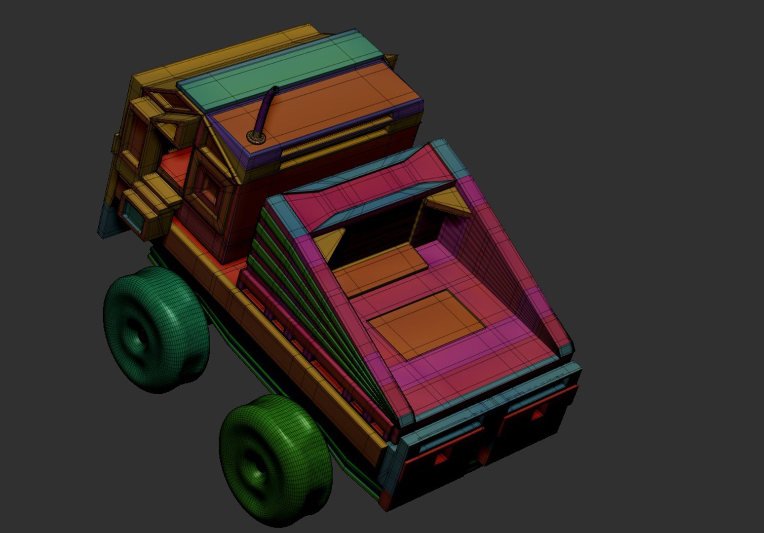 3d Dump Truck Model