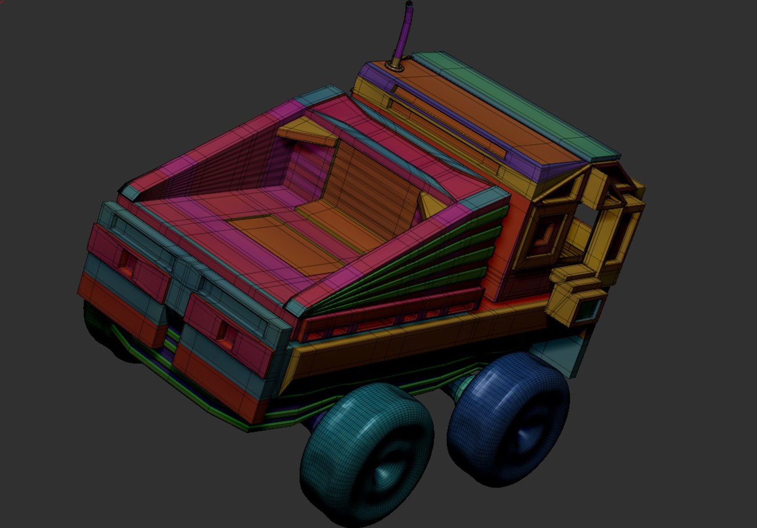 3d Dump Truck Model