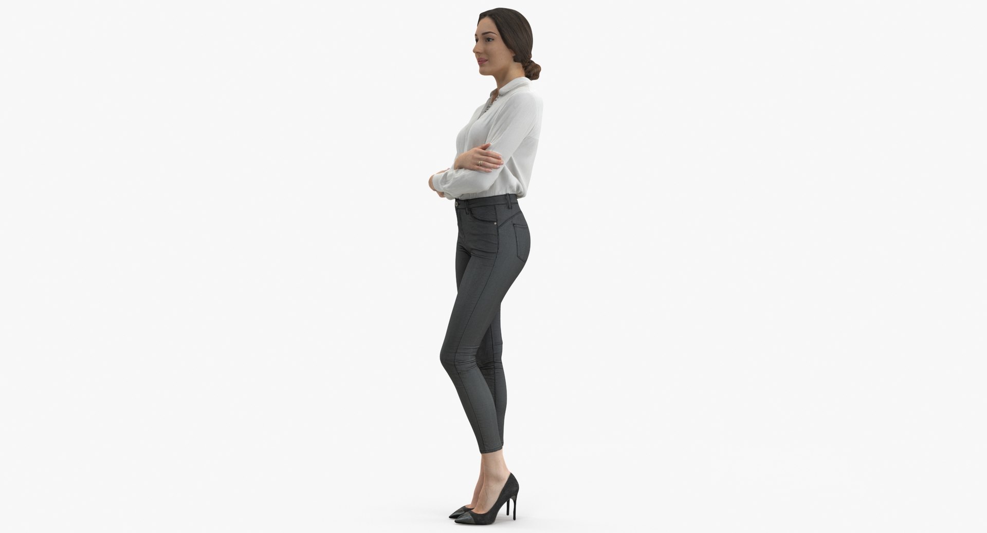 3D Elizabeth Business Idle Pose 04 - TurboSquid 1906791