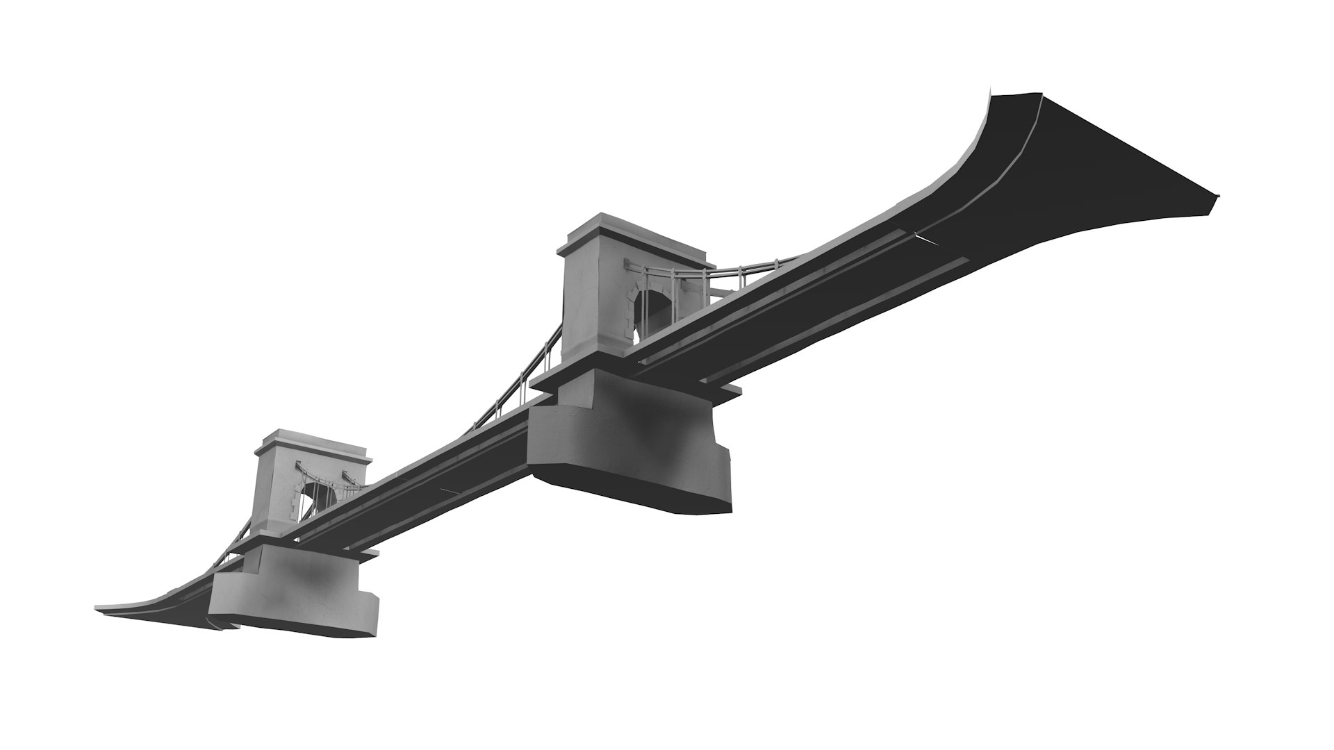 Budapest Chain Bridge From Paper 3D Model - TurboSquid 2155997