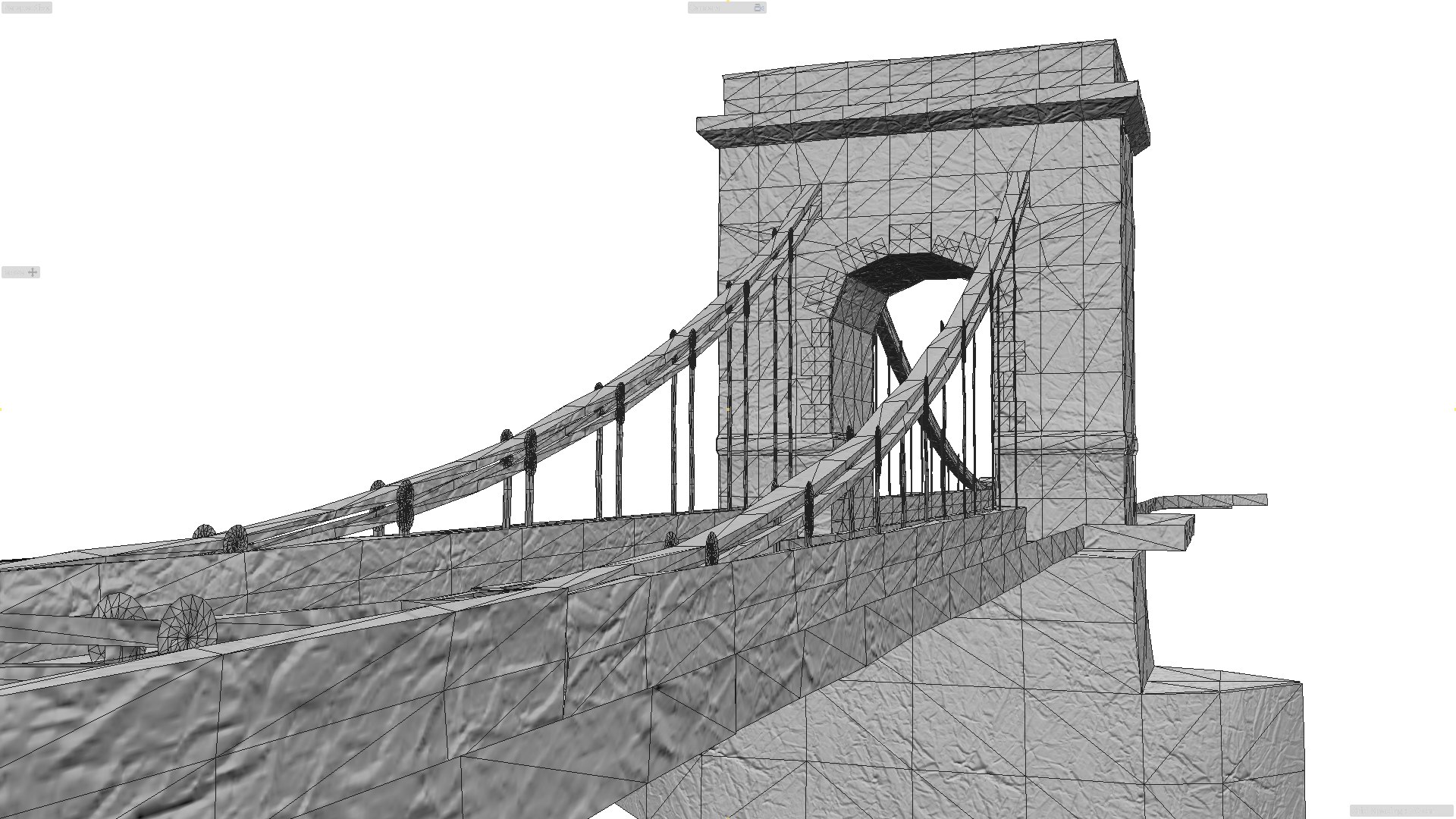 Budapest Chain Bridge From Paper 3D Model - TurboSquid 2155997