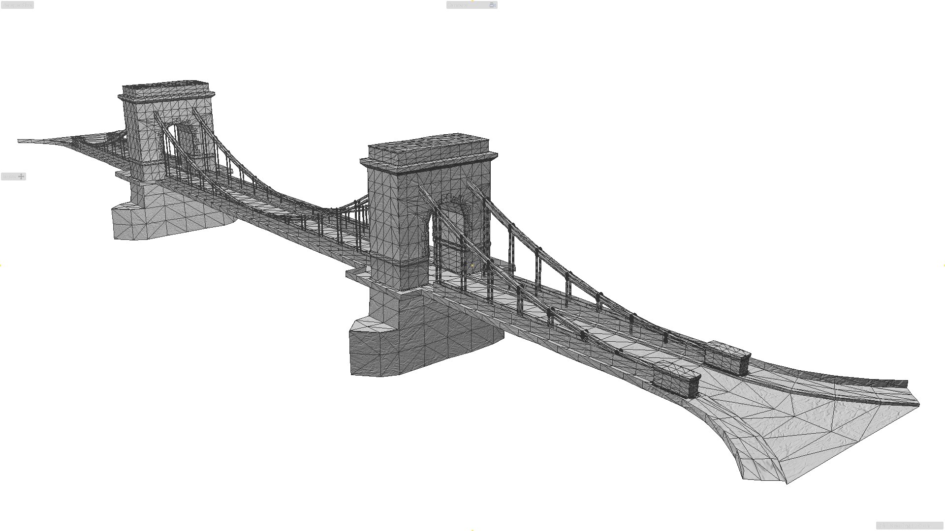Budapest Chain Bridge From Paper 3D Model - TurboSquid 2155997
