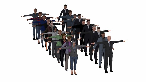 modelo 3d collection 3d men and women - TurboSquid 2090903
