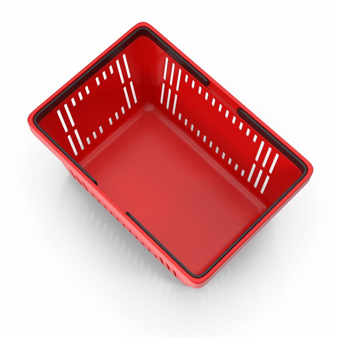 Red Shopping Basket 3D model - TurboSquid 2168523
