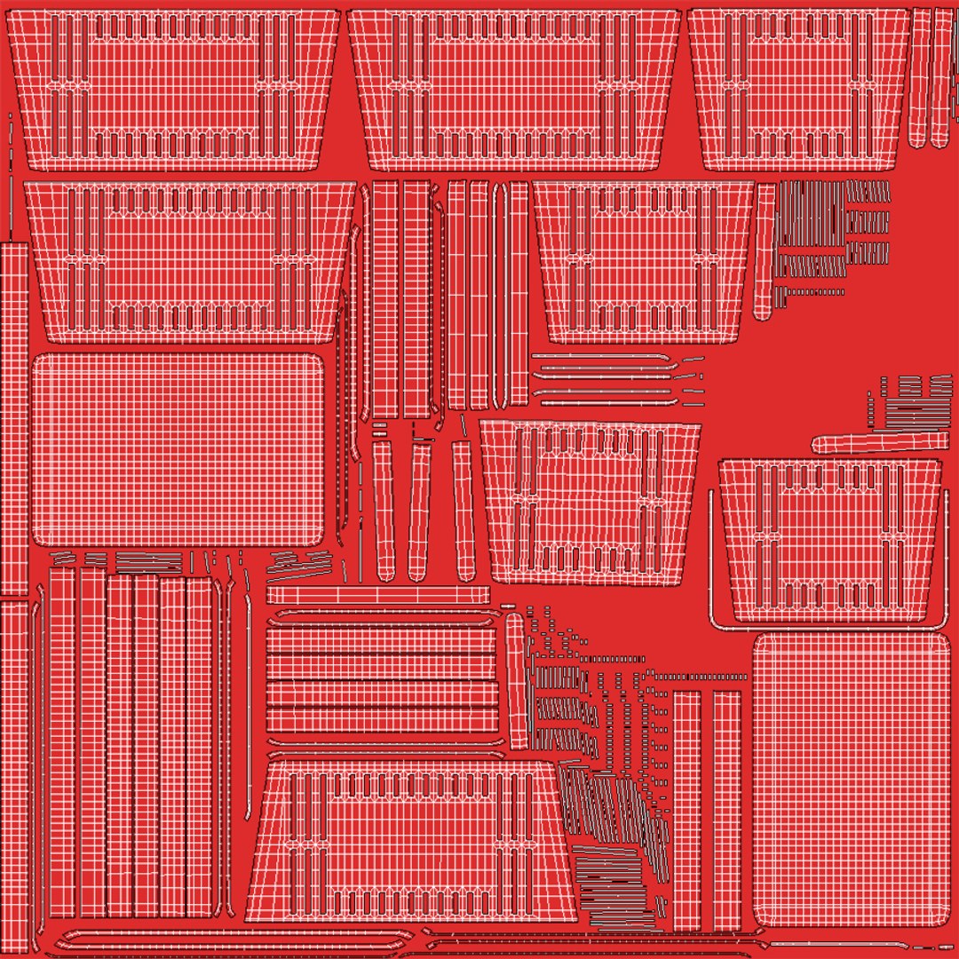 Red Shopping Basket 3D model - TurboSquid 2168523