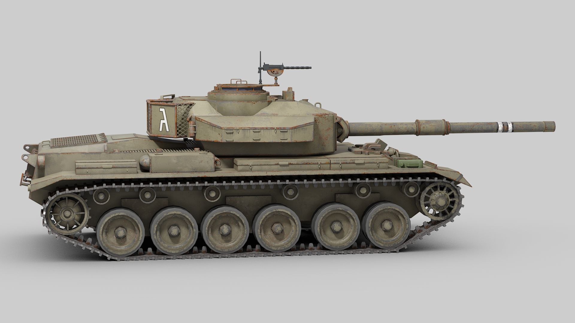 Shot Kal Alef Tank 3D Model - TurboSquid 2380963