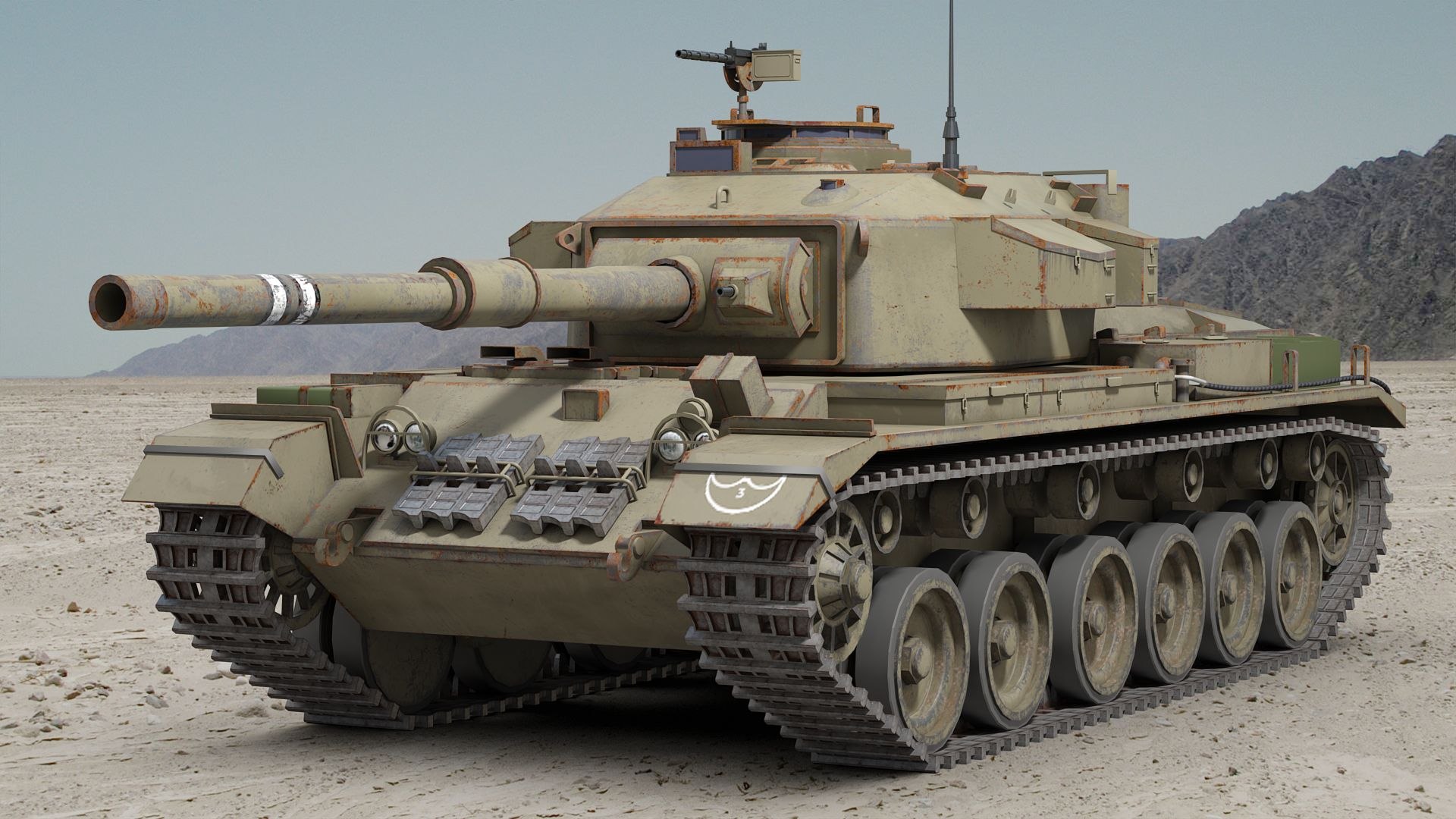 Shot Kal Alef Tank 3D Model - TurboSquid 2380963