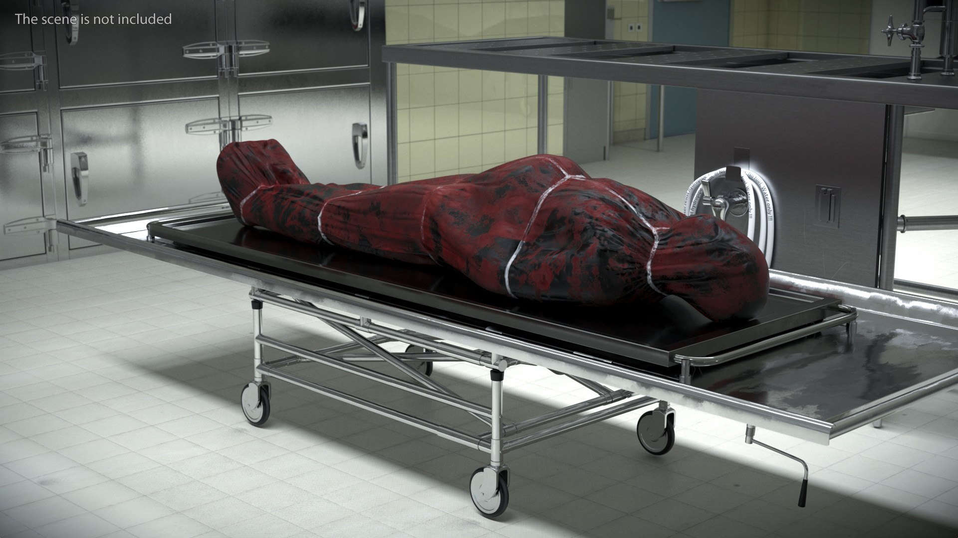 Autopsy Body Bag With Blood Stains 3D Model - TurboSquid 2438818