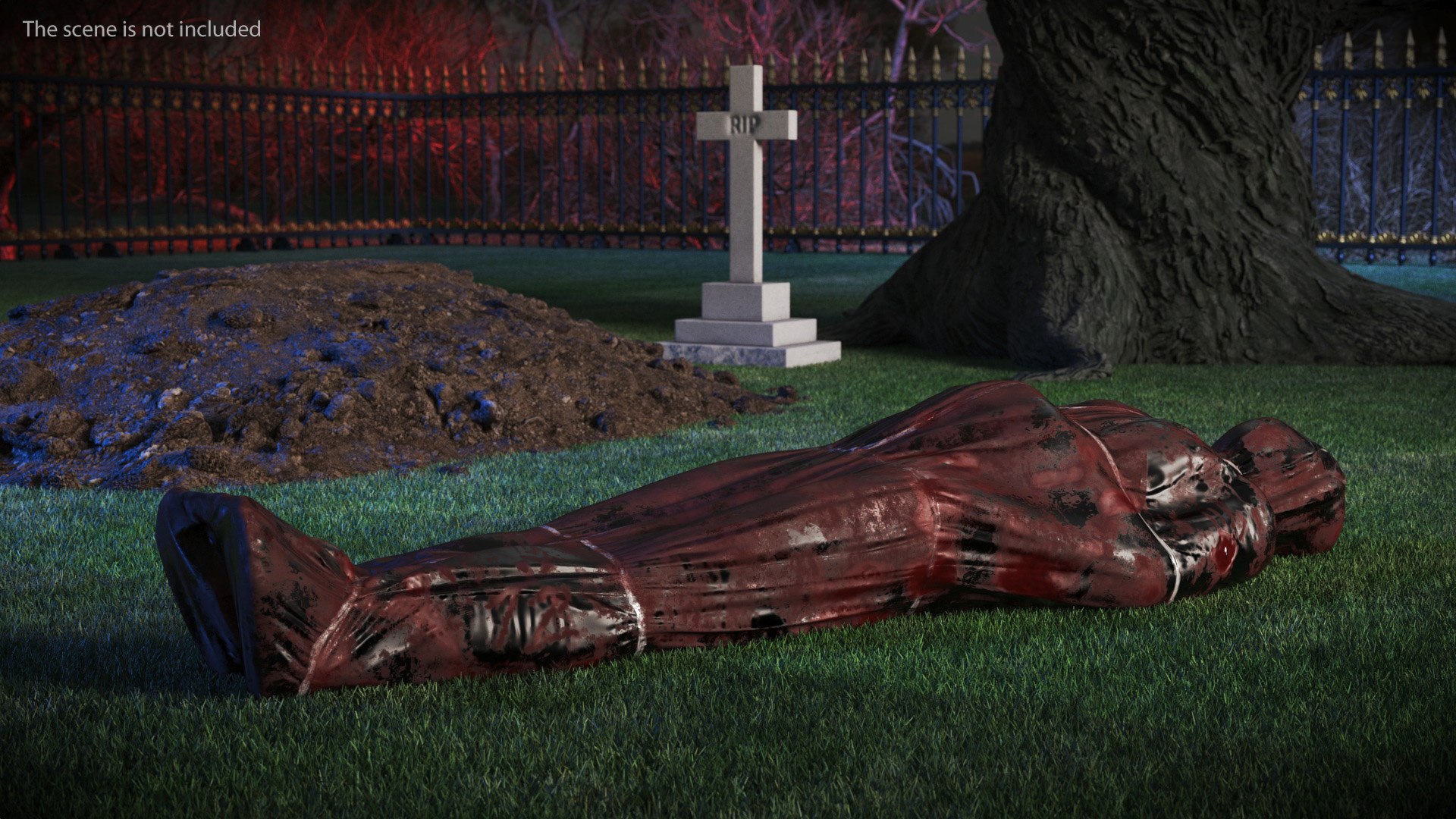 Autopsy Body Bag With Blood Stains 3D Model - TurboSquid 2438818