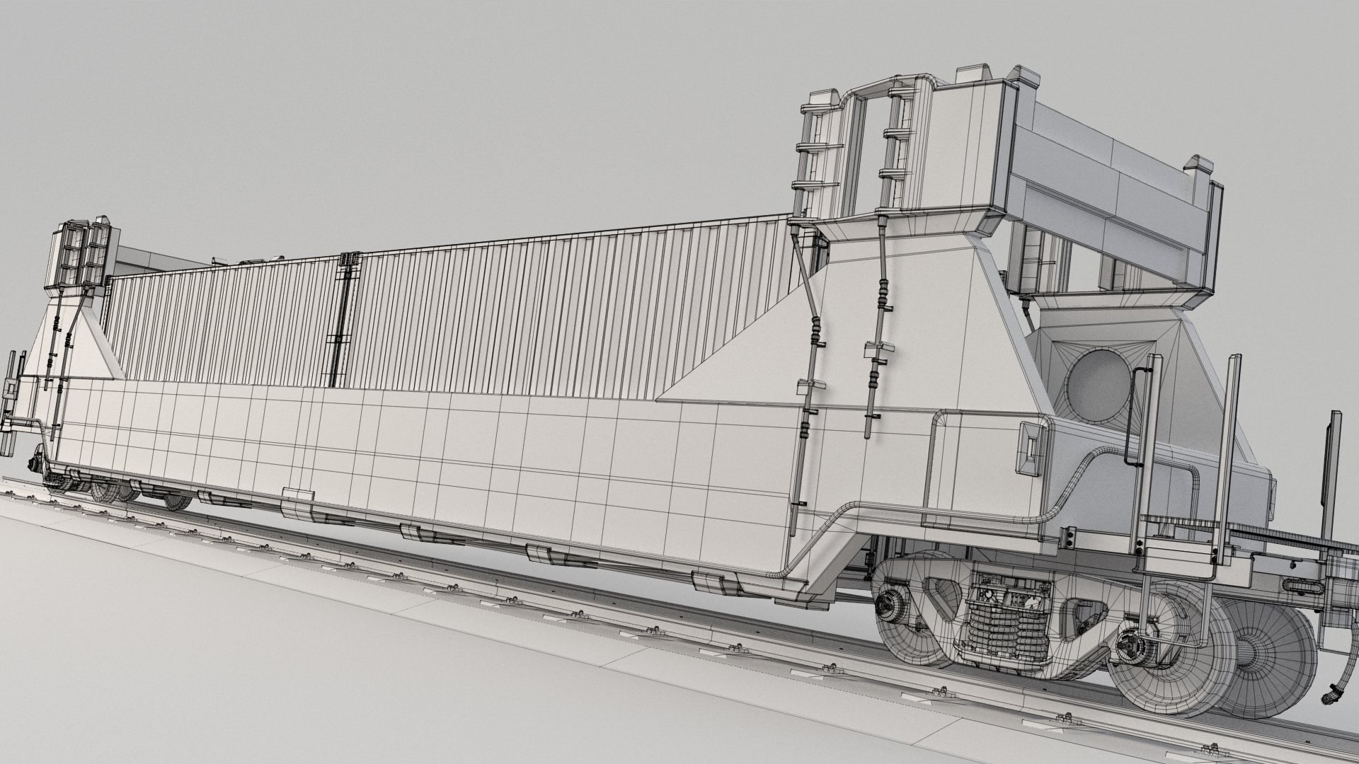 Container Train Wagon Model - TurboSquid 1524136