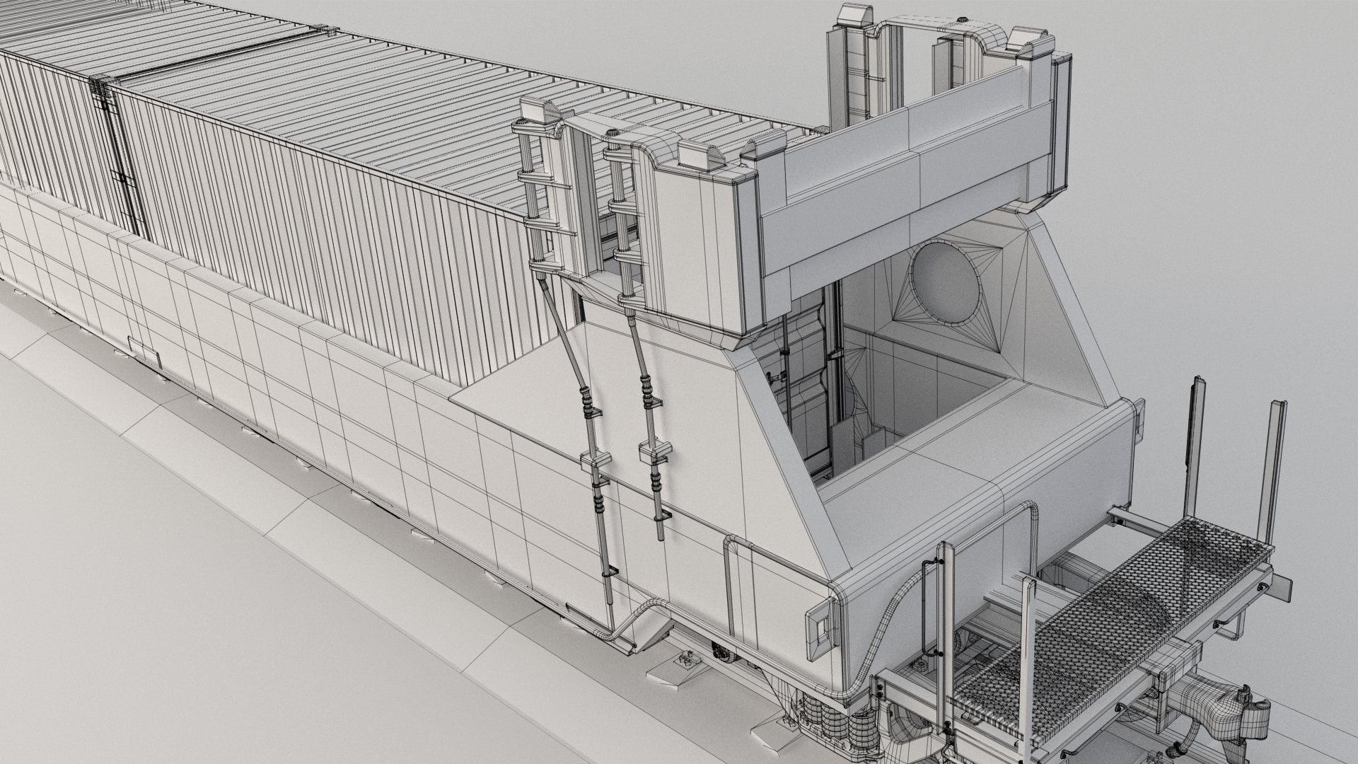 Container Train Wagon Model - TurboSquid 1524136