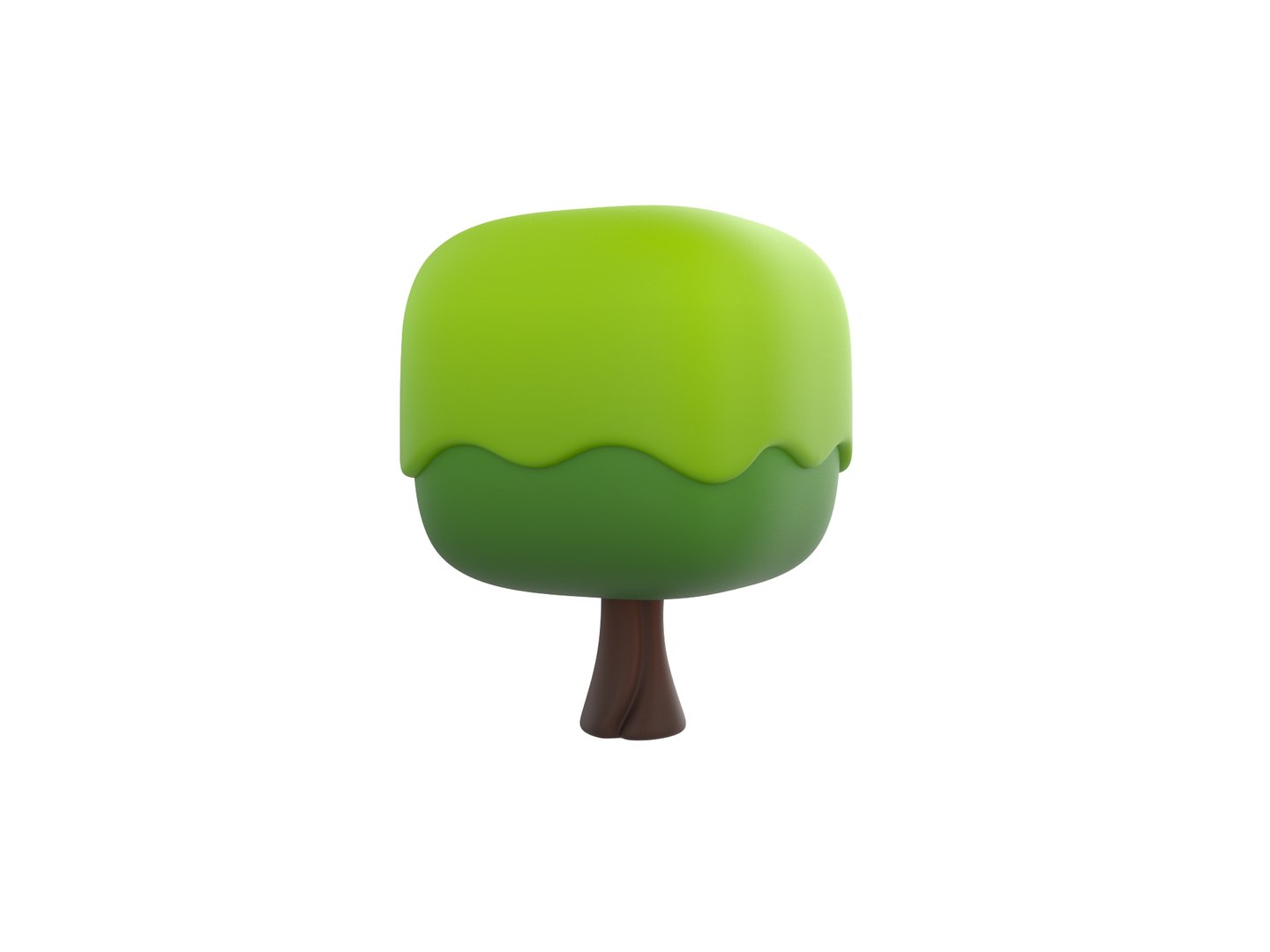 3D Cartoon Tree Model - TurboSquid 2012264