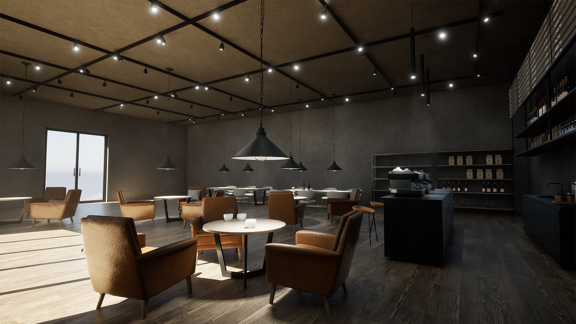 Cafe Interior 3D Model - TurboSquid 2272912