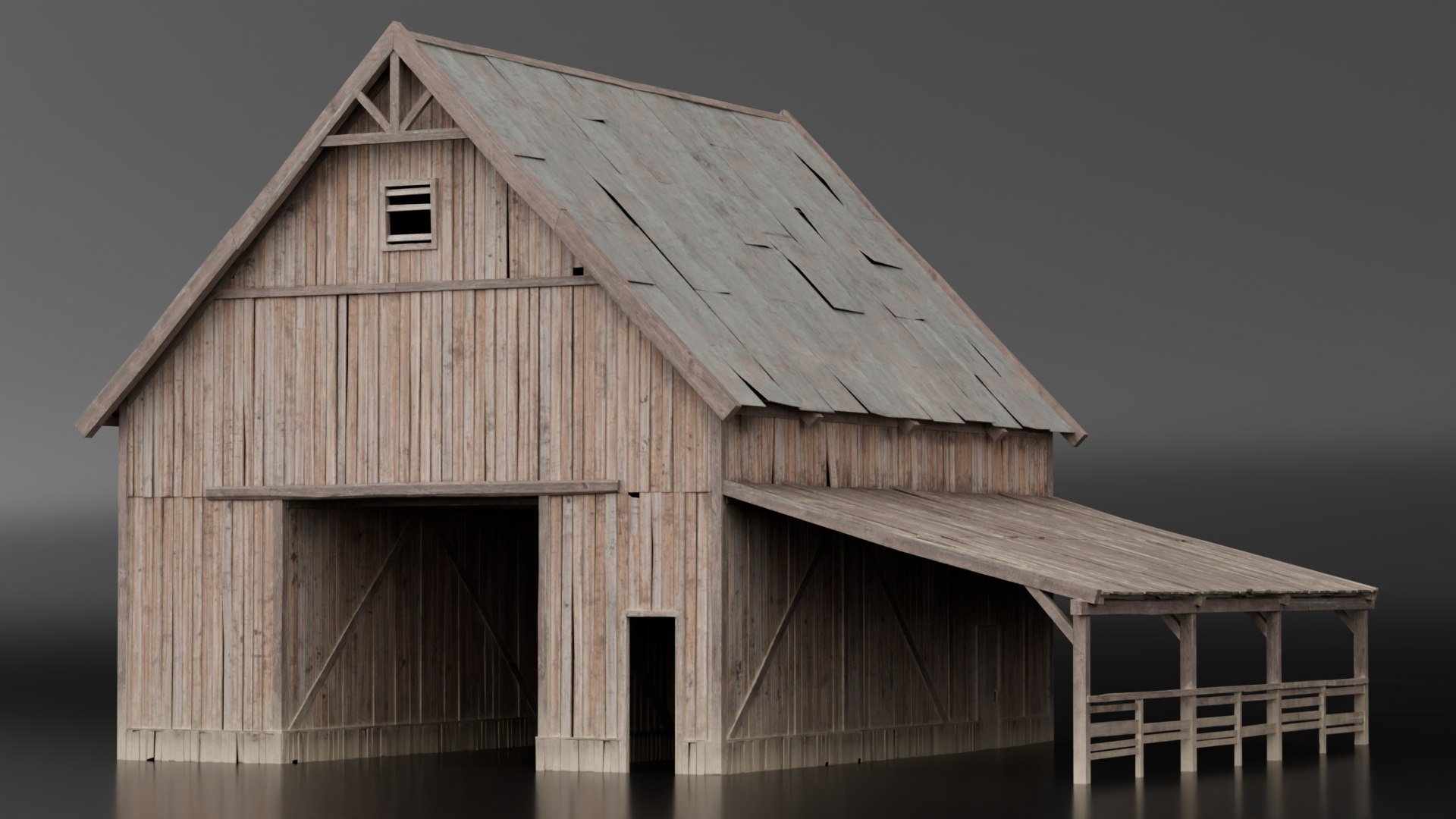 3D Medieval Barn - TurboSquid 2344976