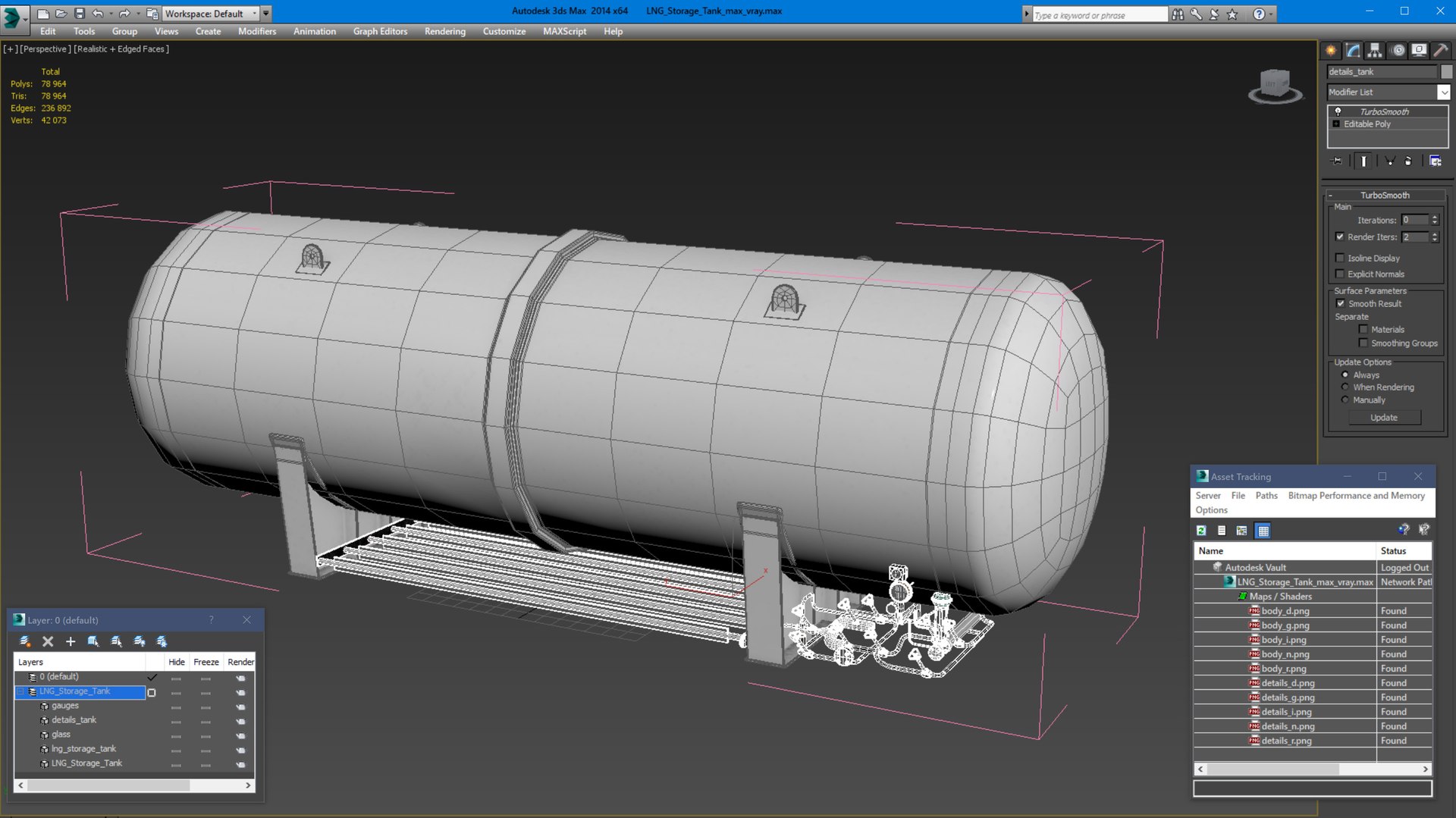 3D LNG Storage Tank - TurboSquid 1987150