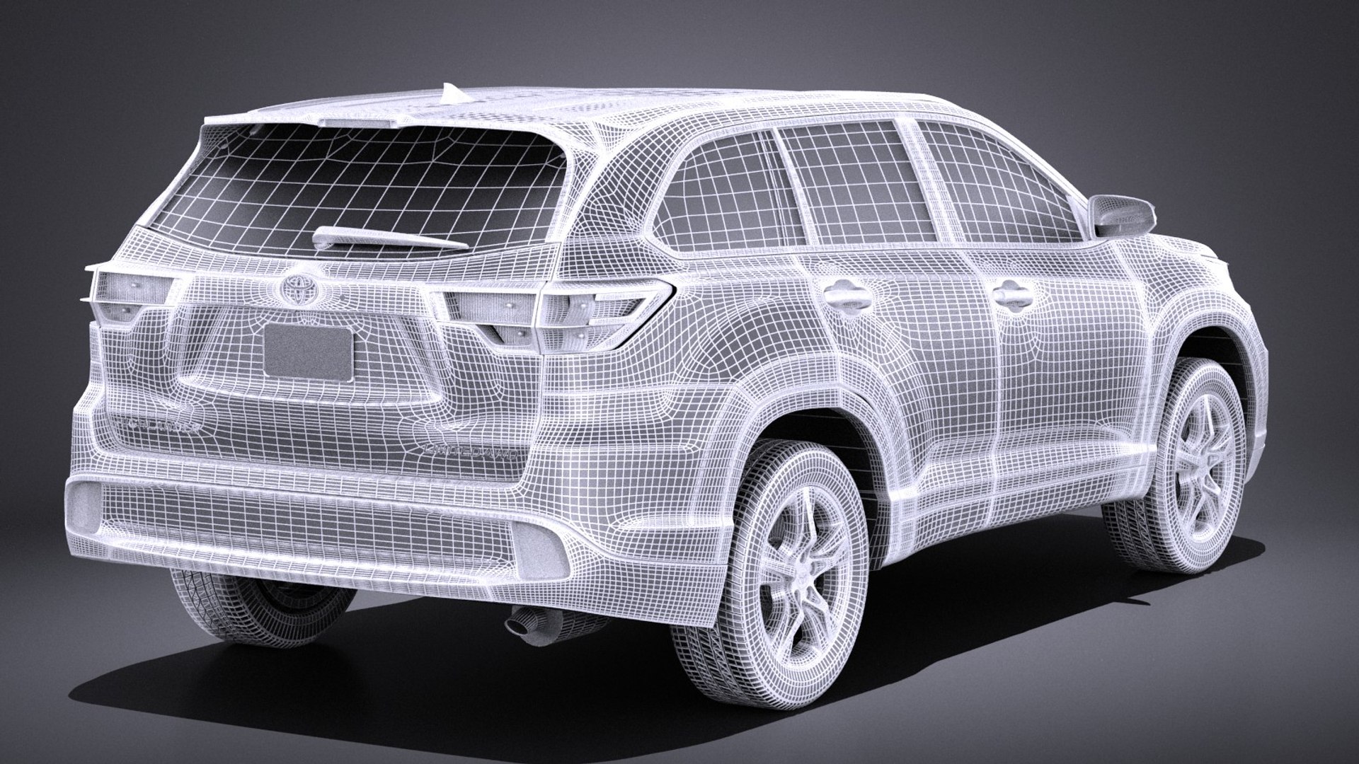2015 Toyota Highlander 3D - TurboSquid 1253005