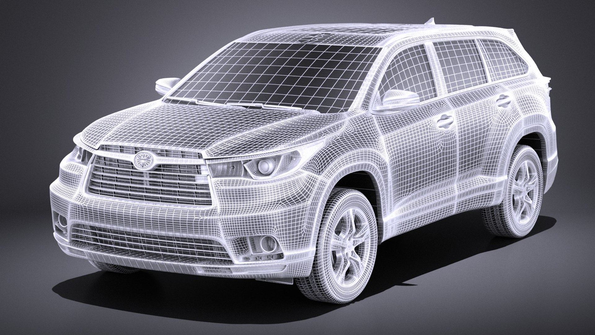 2015 Toyota Highlander 3D - TurboSquid 1253005