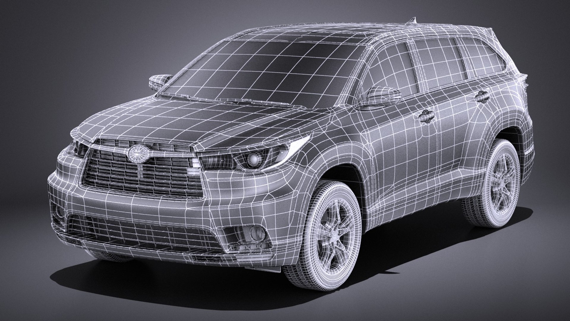 2015 Toyota Highlander 3D - TurboSquid 1253005