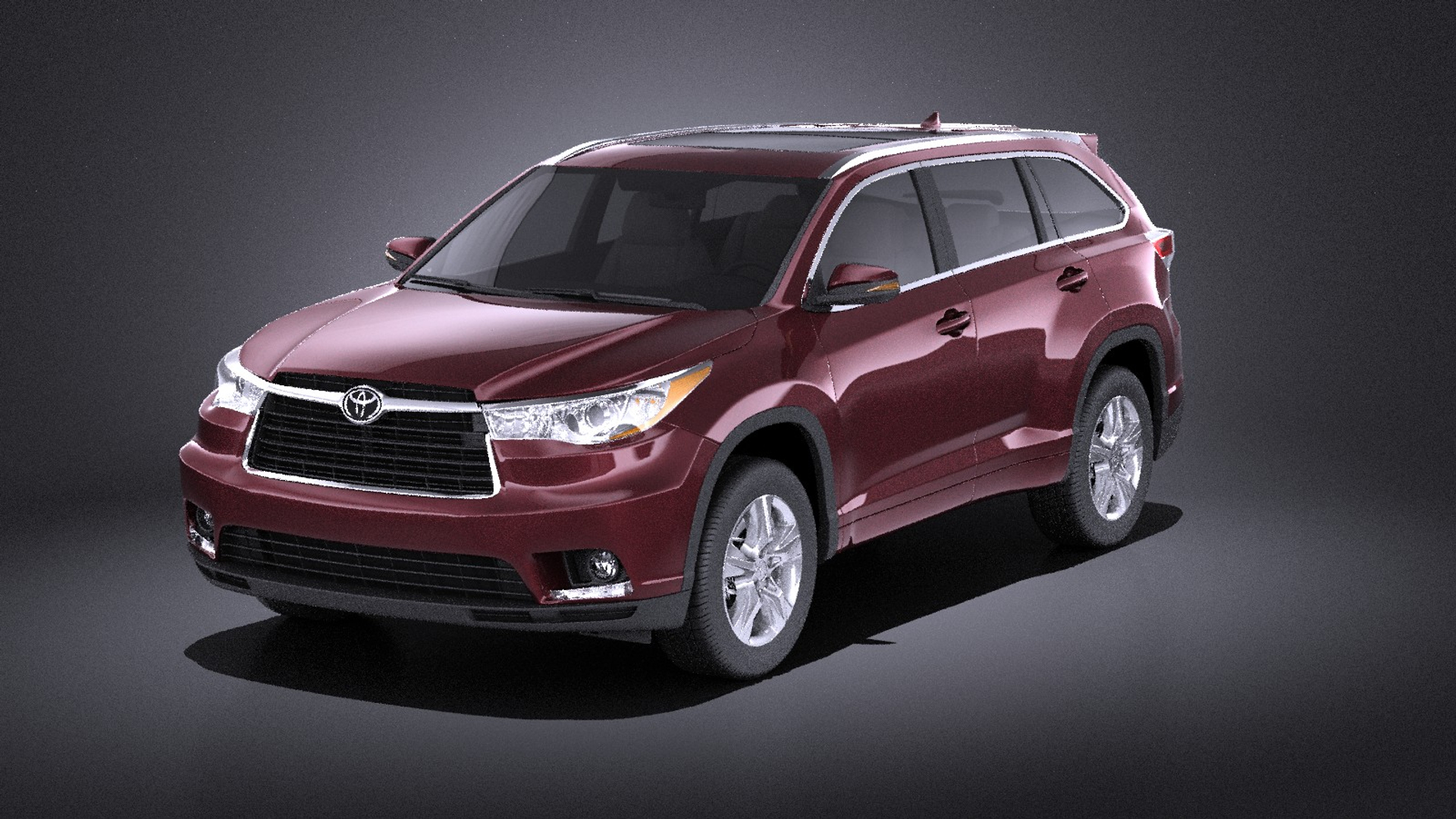 2015 Toyota Highlander 3D - TurboSquid 1253005