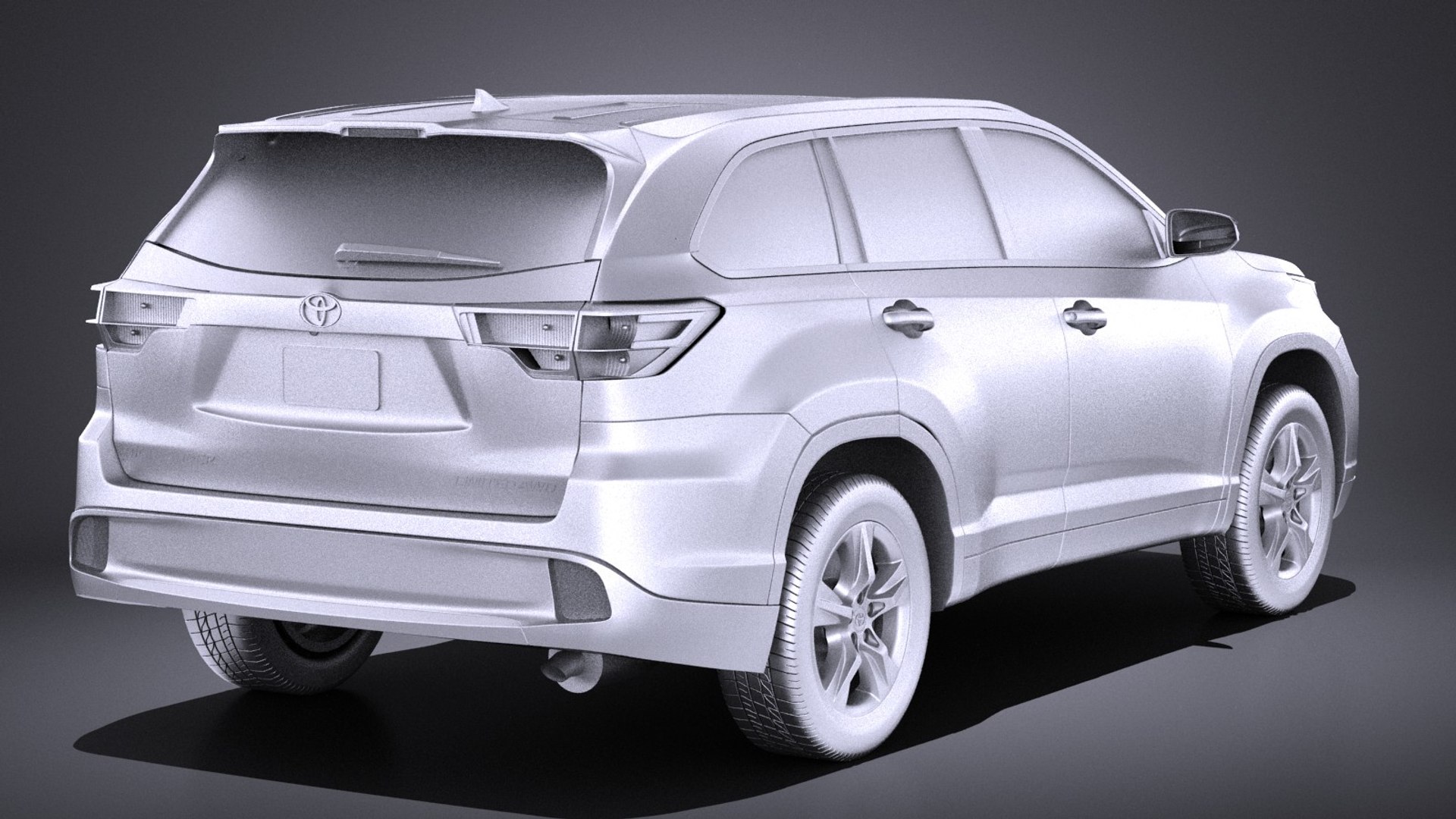 2015 Toyota Highlander 3D - TurboSquid 1253005