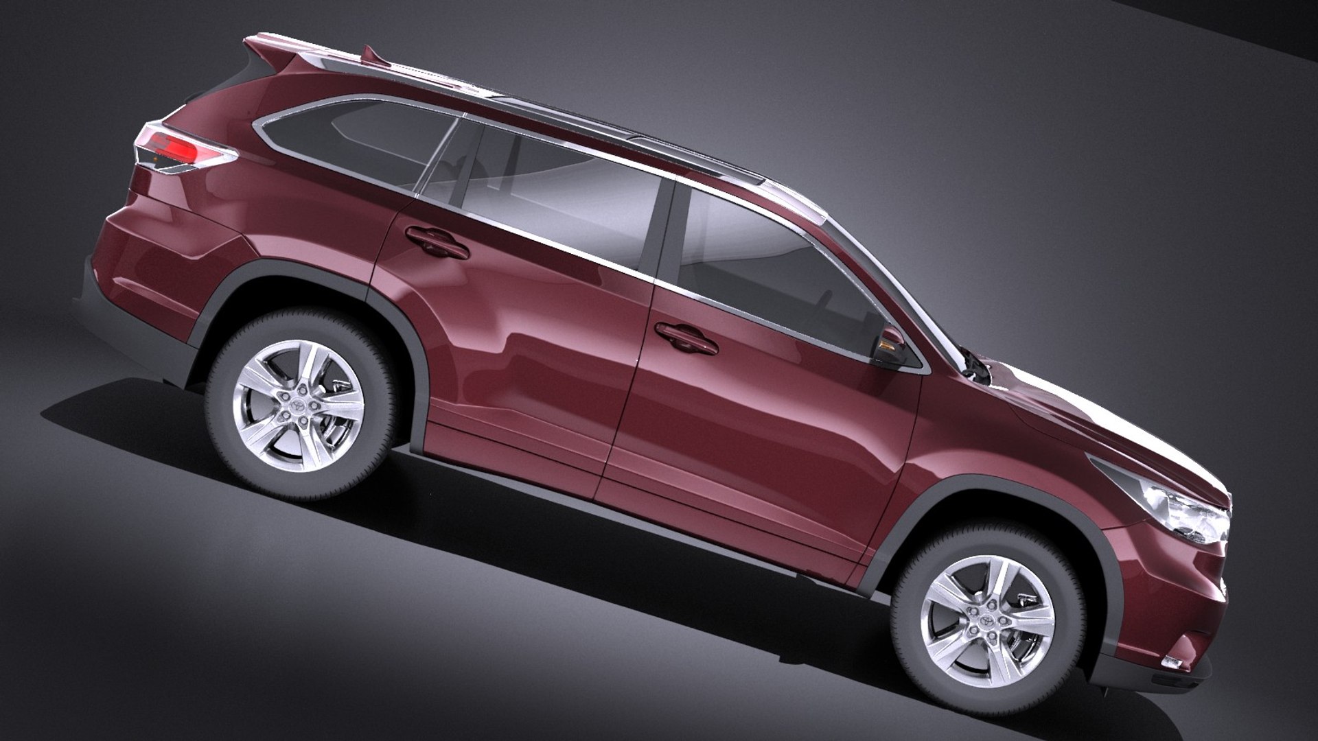 2015 Toyota Highlander 3D - TurboSquid 1253005