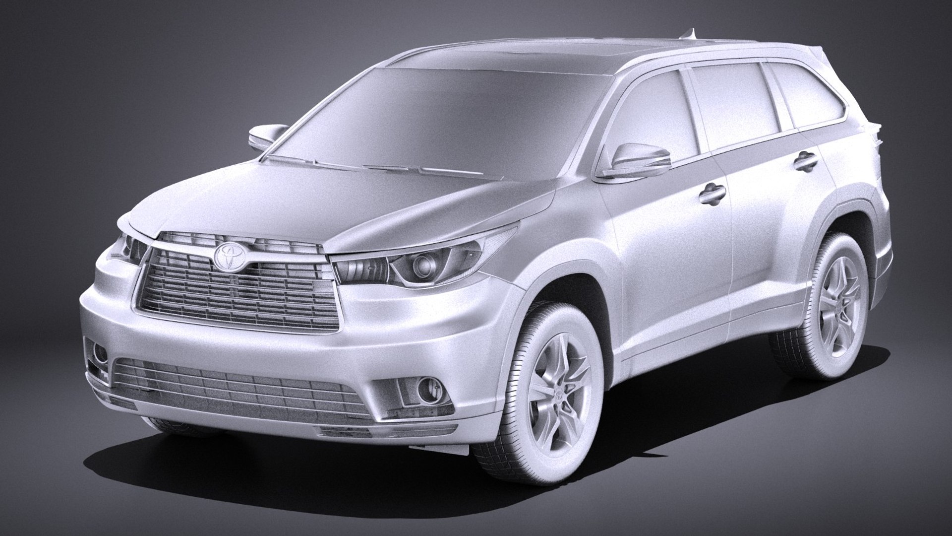 2015 Toyota Highlander 3D - TurboSquid 1253005