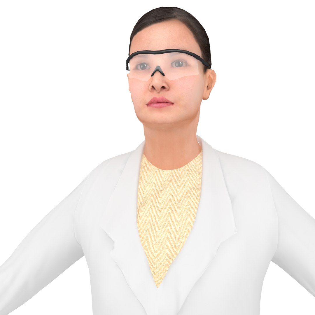 Female Scientist 3D Model - TurboSquid 1313824